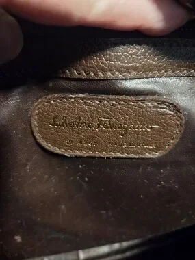 Salvatore Ferragamo | Bags | Salvatore Ferragamo Dark Brown Leather ...